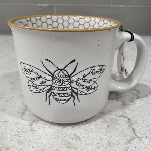 Heartland Hive | Dining | Always Bee Happy Coffee Mug Ceramic Large 2oz ...